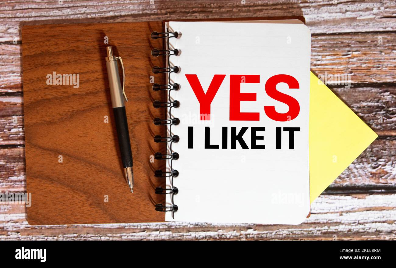Like me, yes or no written on piece of paper Stock Photo - Alamy