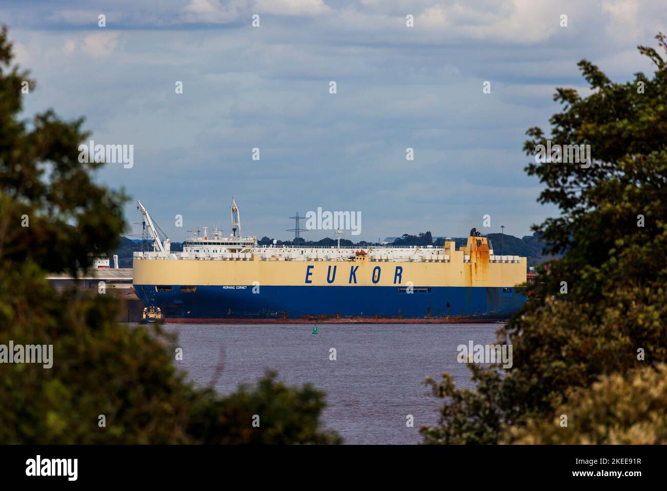 Ship heading out to sea Stock Photo - Alamy
