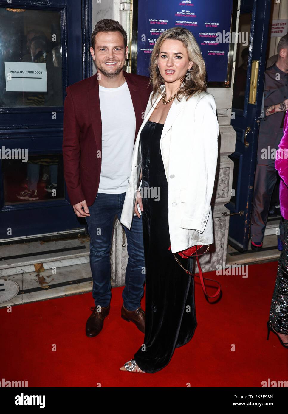Mark Rhodes and Harriet Wilson attend the press night for "Death Drop ...