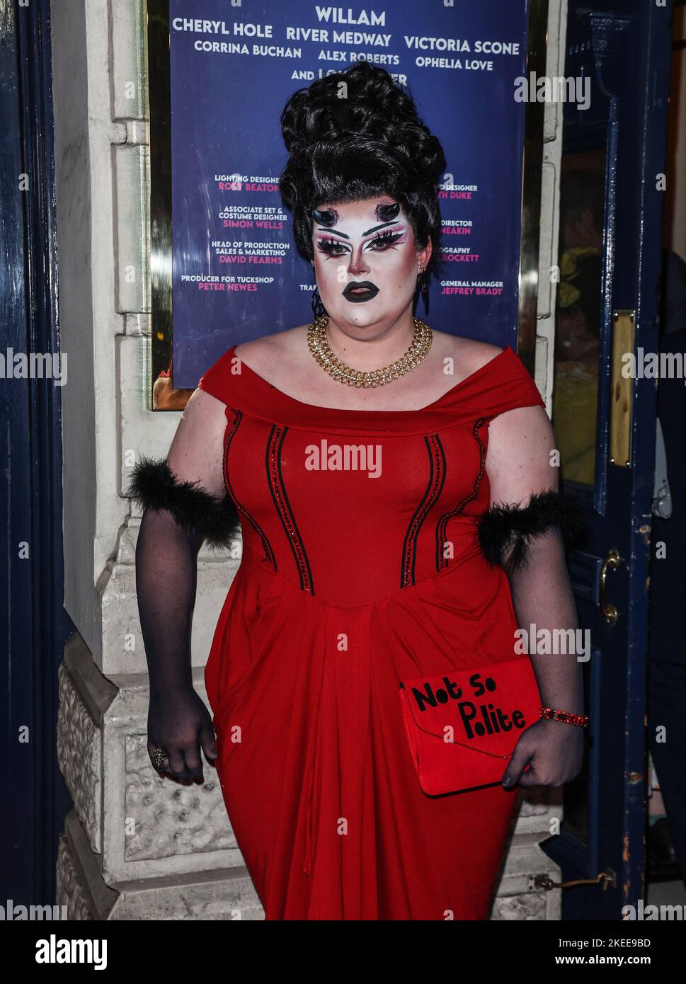 Pixie Polite attends the press night for "Death Drop: Back In The Habit ...