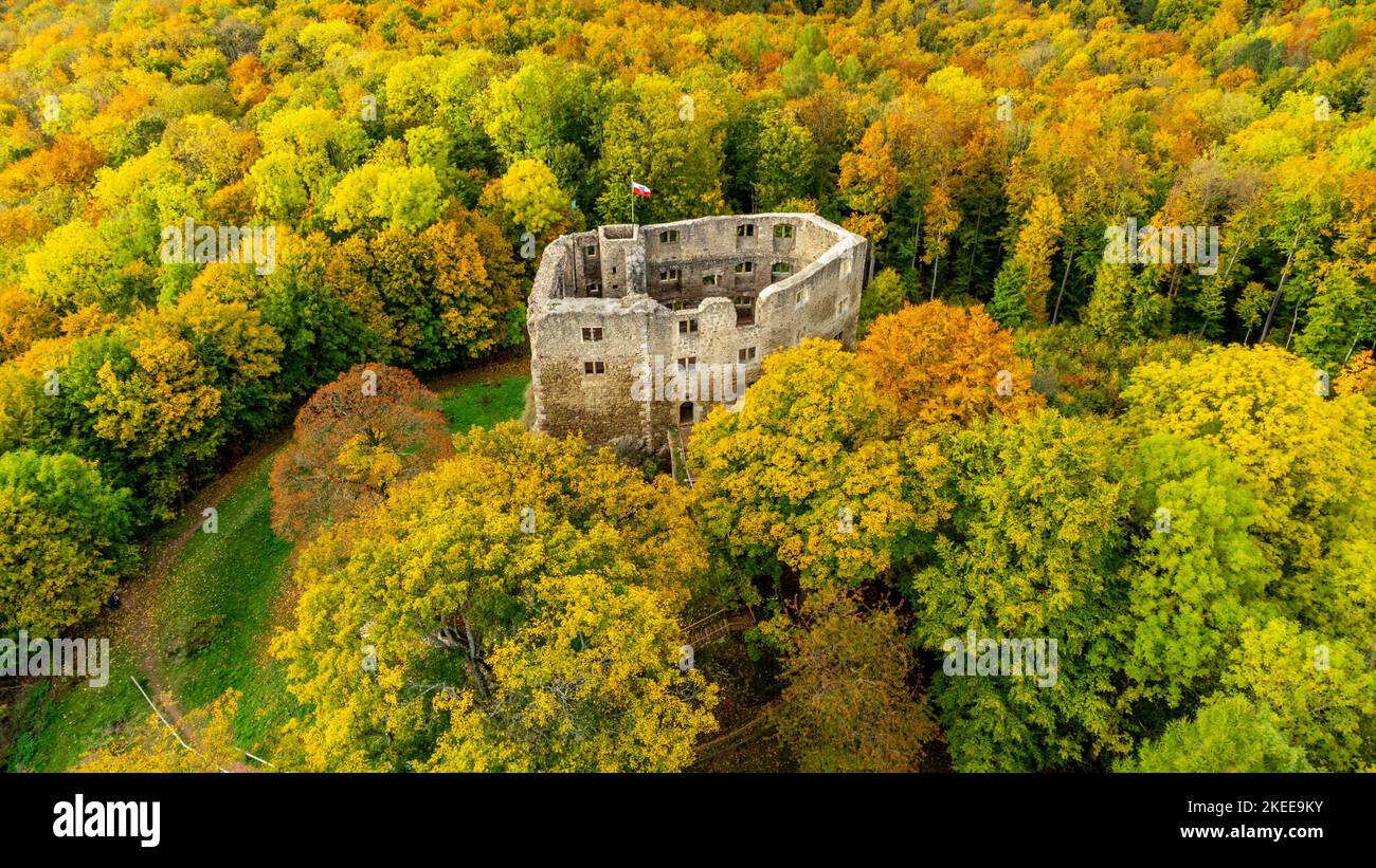 Small autumn walk through the beautiful park landscape near Bad ...