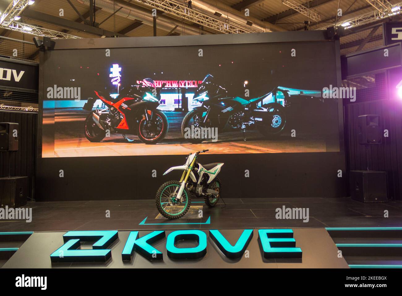 Motorbike and accessories exposed at EICMA, international motorcycle ...