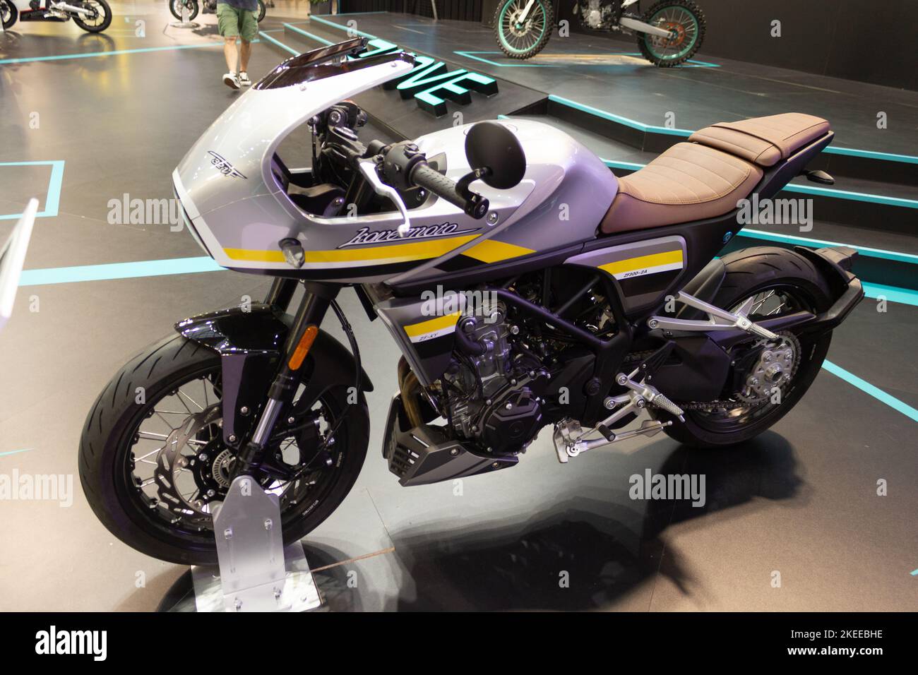 Motorbike and accessories exposed at EICMA, international motorcycle ...