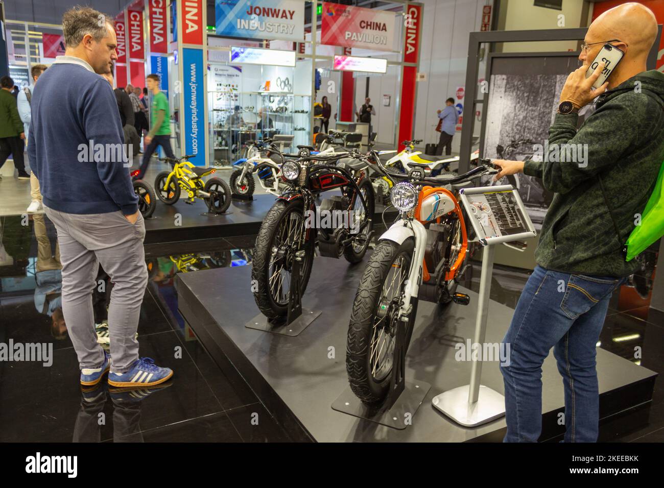 Motorbike and accessories exposed at EICMA, international motorcycle ...