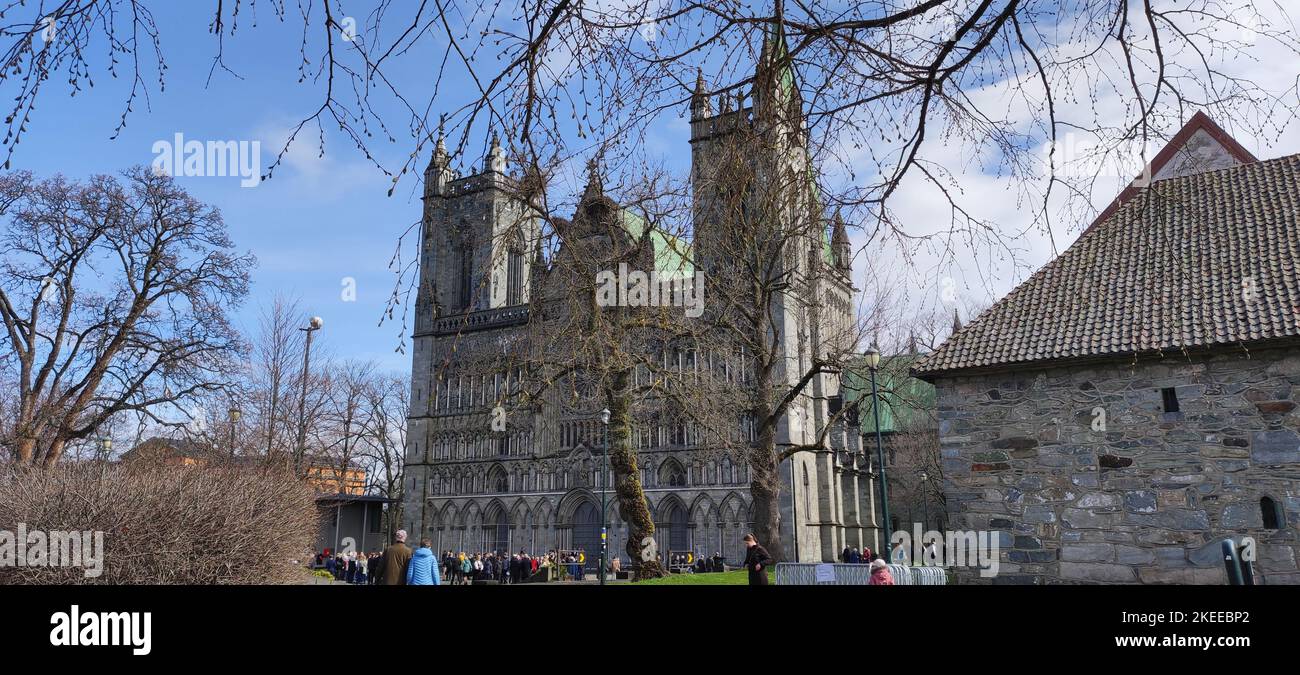 Trondheim, Norway - 8 May 2022: Nidaros Cathedral Stock Photo - Alamy