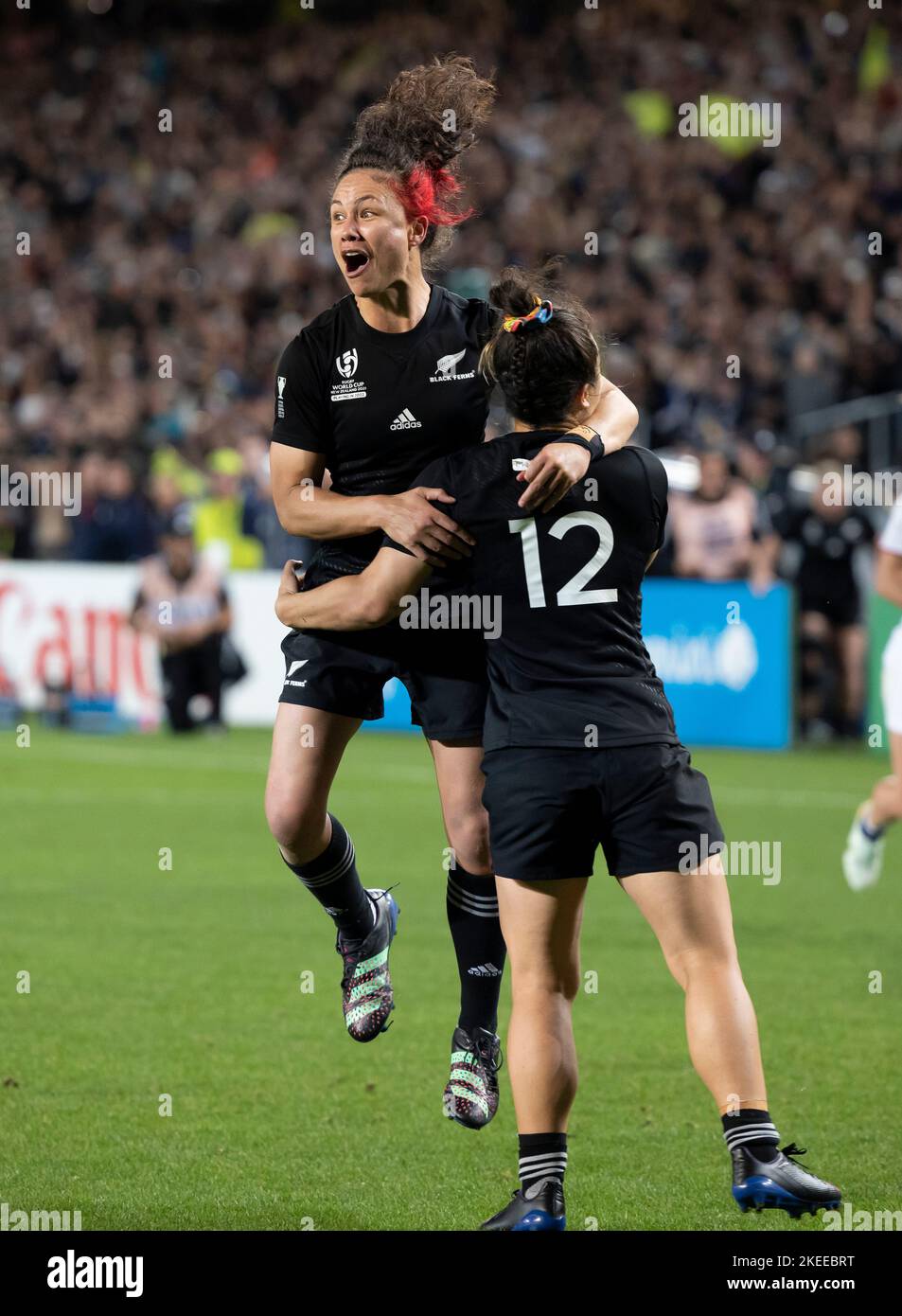 New Zealand's Ruby Tui celebrates victory over England following the ...