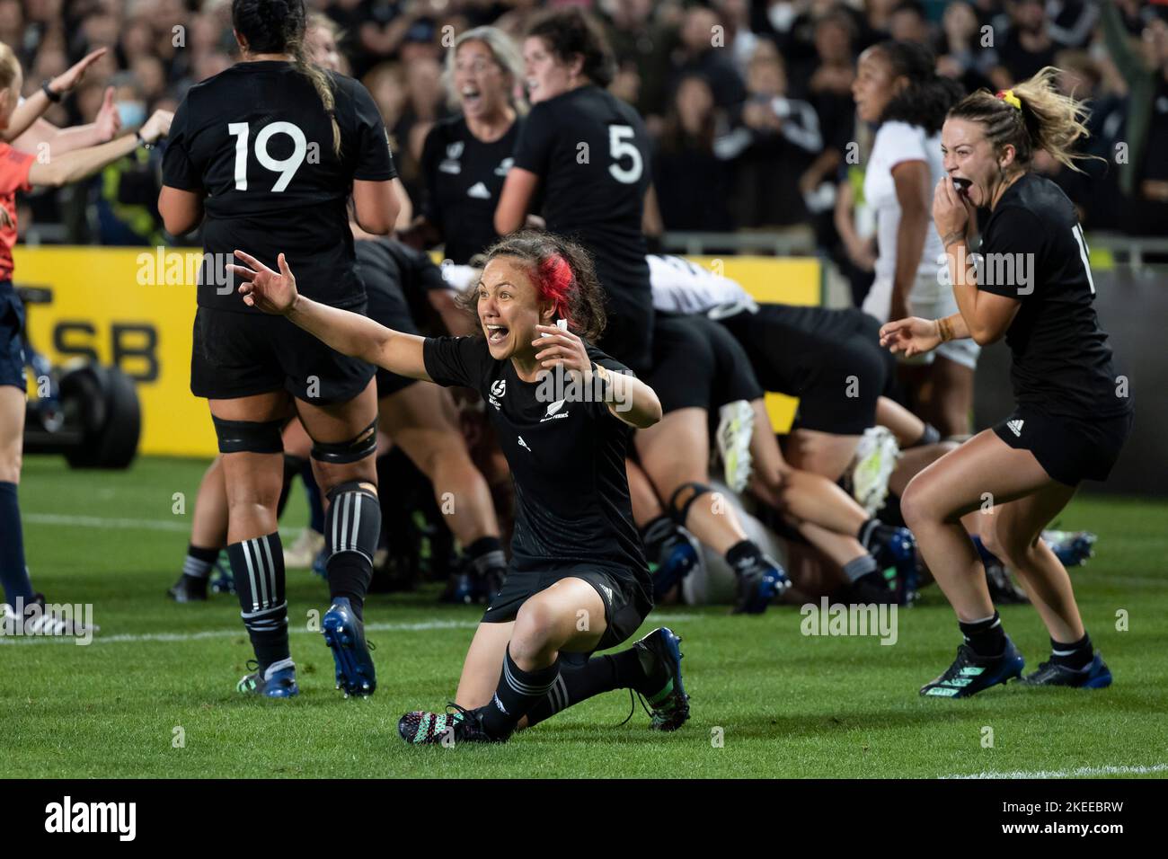 New Zealand's Ruby Tui celebrates victory over England following the ...