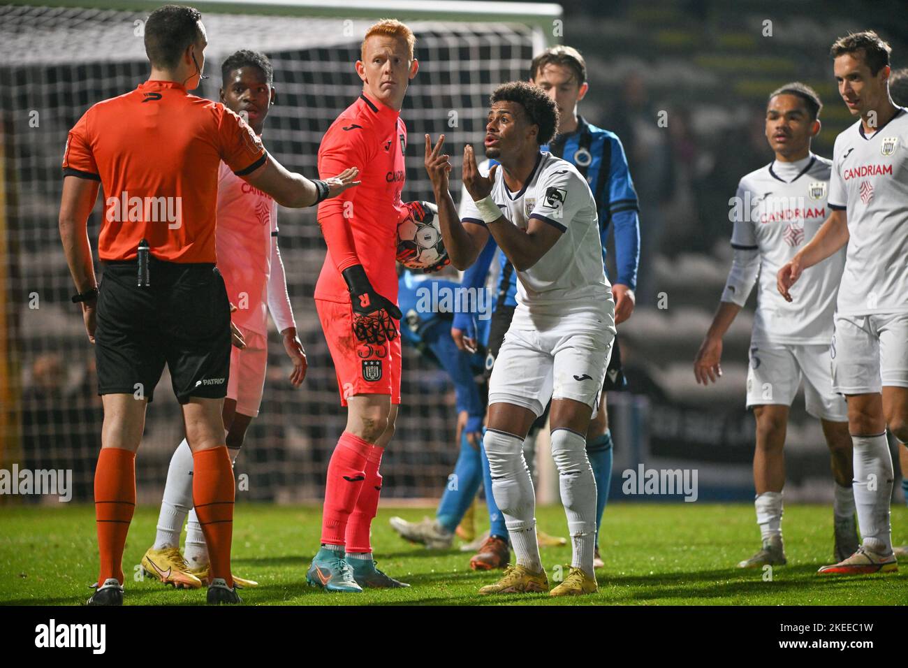 Roeselare, Belgium. 11th Nov 2022, Ilay Camara (57) of RSCA Futures ...