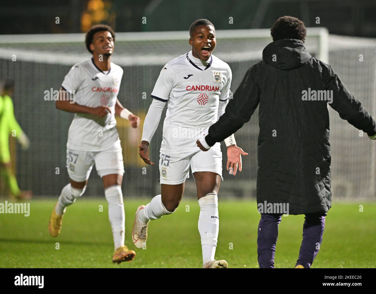 Roeselare, Belgium. 11th Nov 2022, Simion Michez (75) of RSCA Futures ...