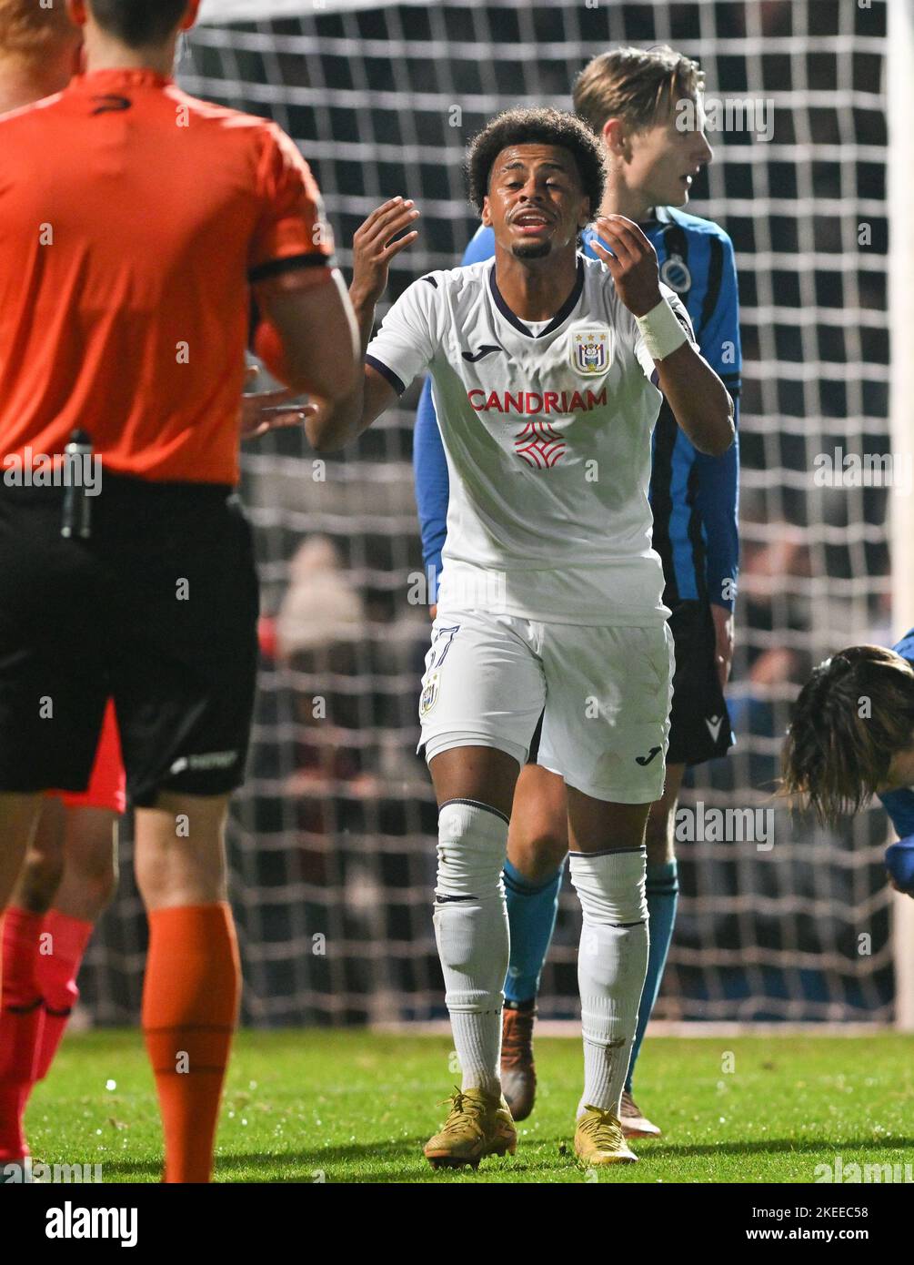 Roeselare, Belgium. 11th Nov 2022, Ilay Camara (57) of RSCA Futures ...