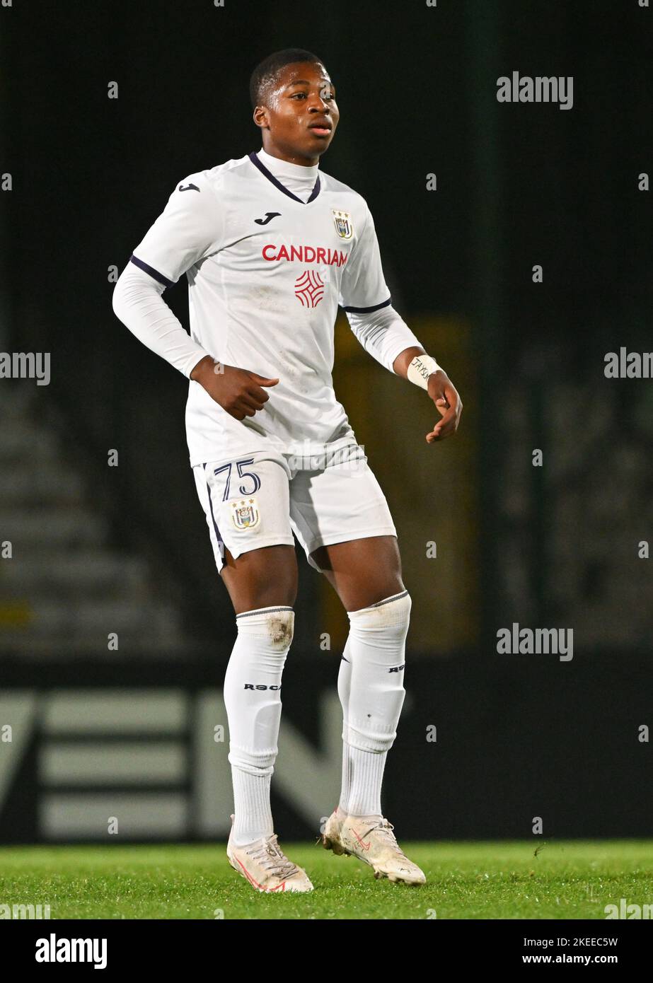 Roeselare, Belgium. 11th Nov 2022, Simion Michez (75) of RSCA Futures ...