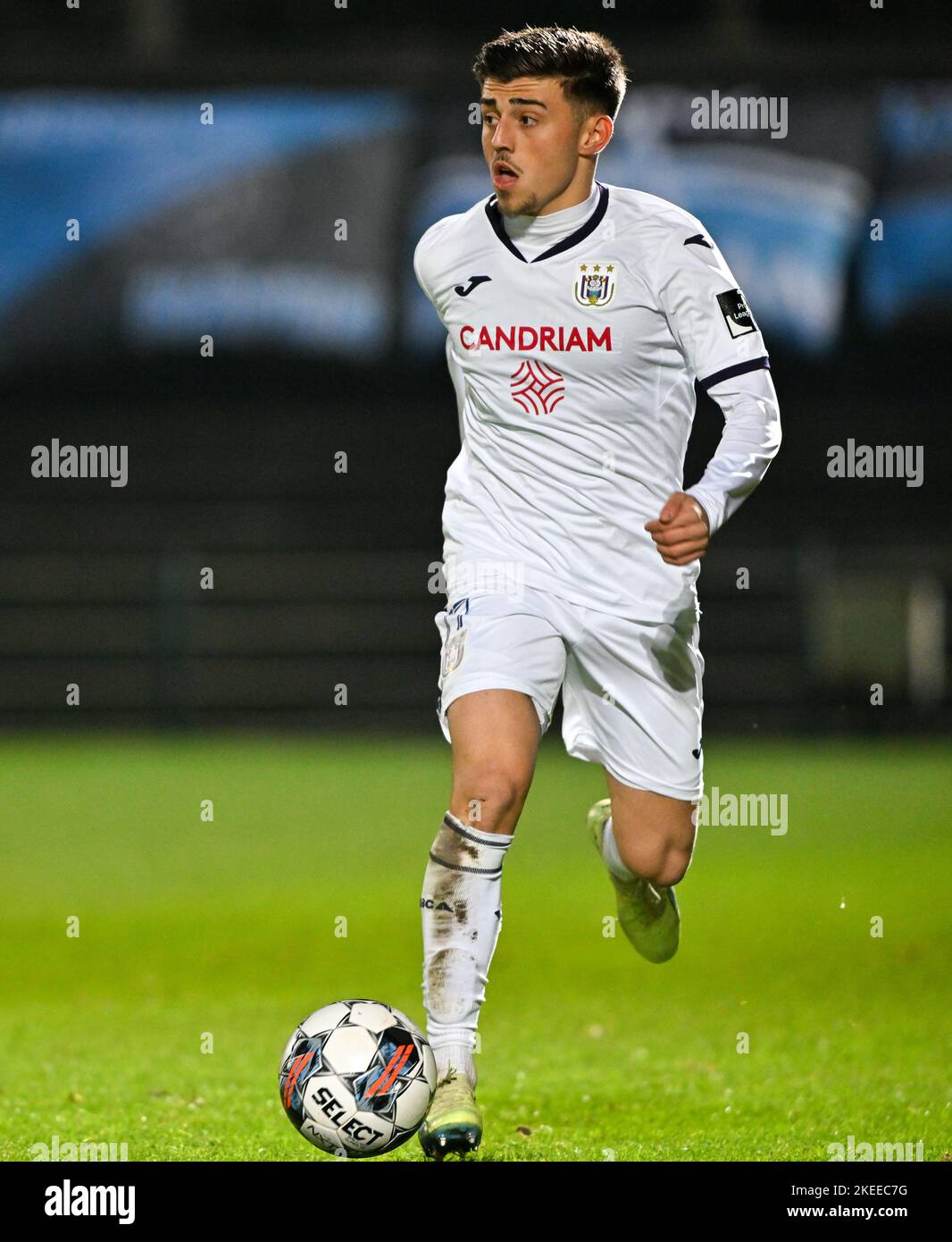 Roeselare, Belgium. 11th Nov 2022, Luca Ferrara (77) of RSCA Futures ...
