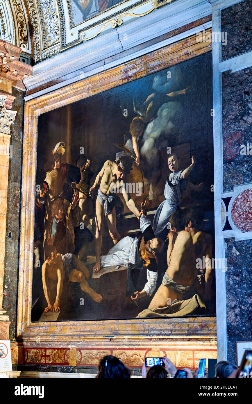 Rome Lazio Italy. The Church of St. Louis of the French. The Martyrdom ...