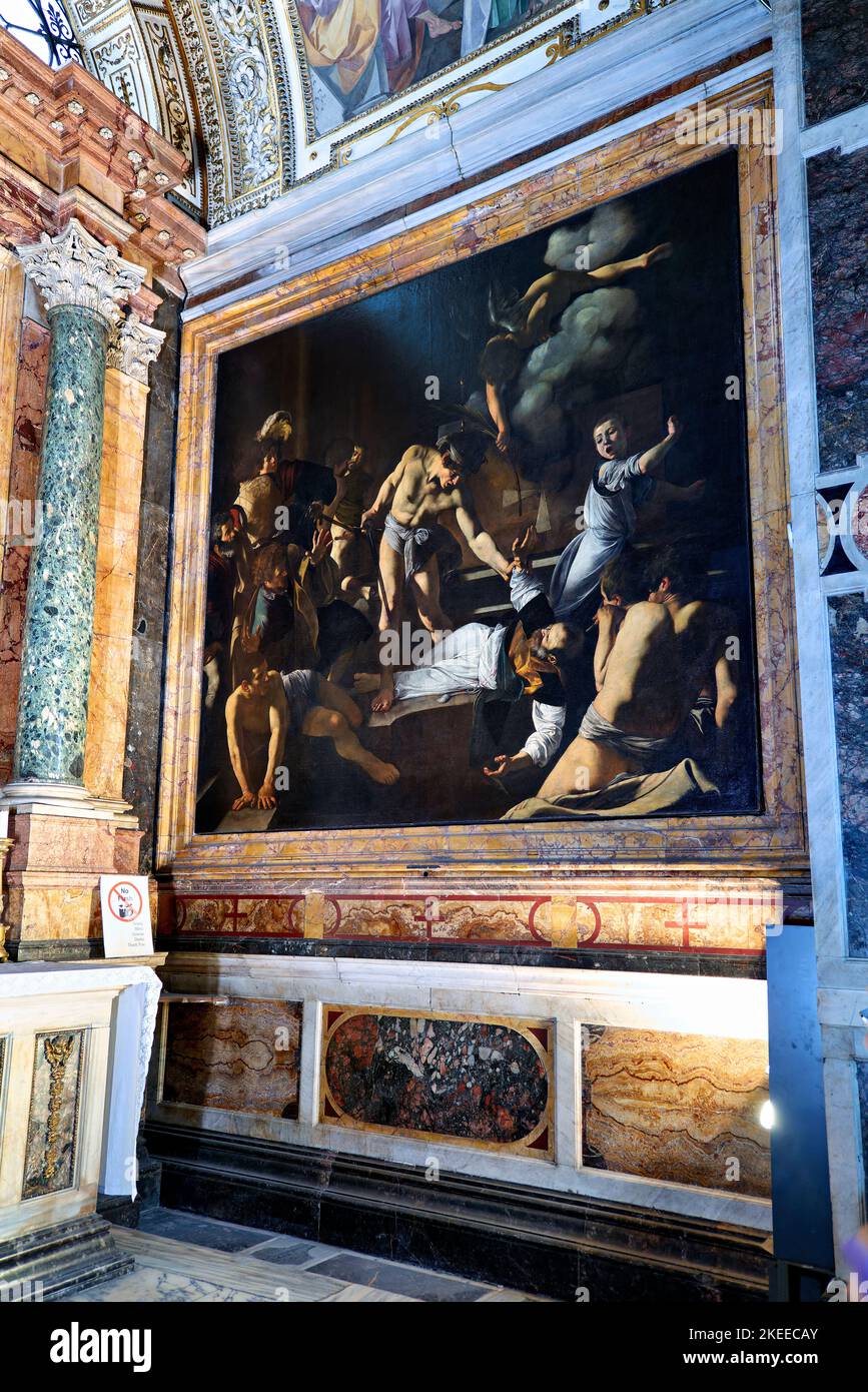 Rome Lazio Italy. The Church of St. Louis of the French. The Martyrdom ...