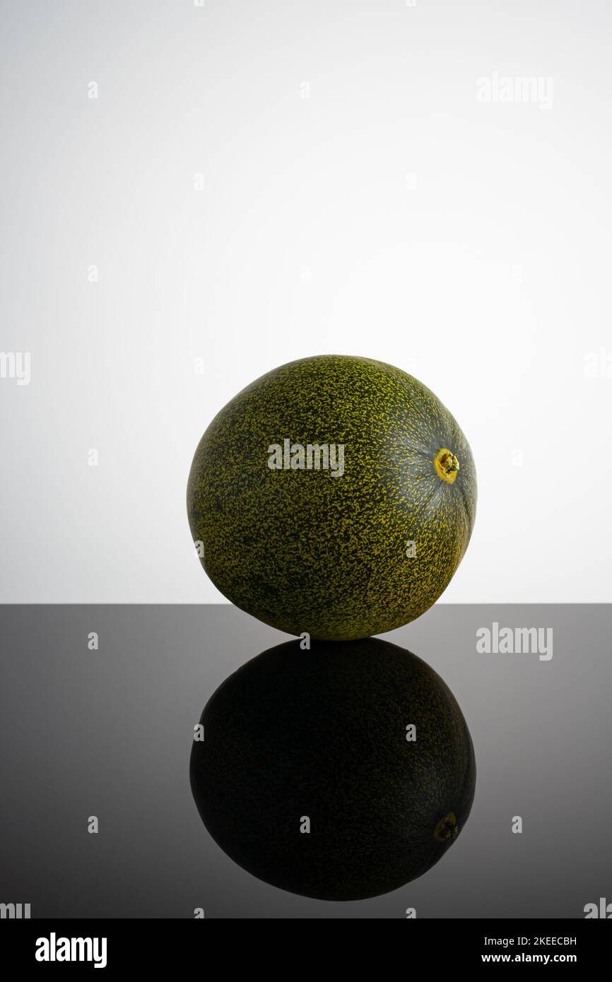 round melons on a light background, beautiful texture, autumn harvest ...
