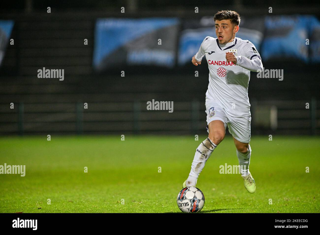Roeselare, Belgium. 11th Nov 2022, Luca Ferrara (77) of RSCA Futures ...