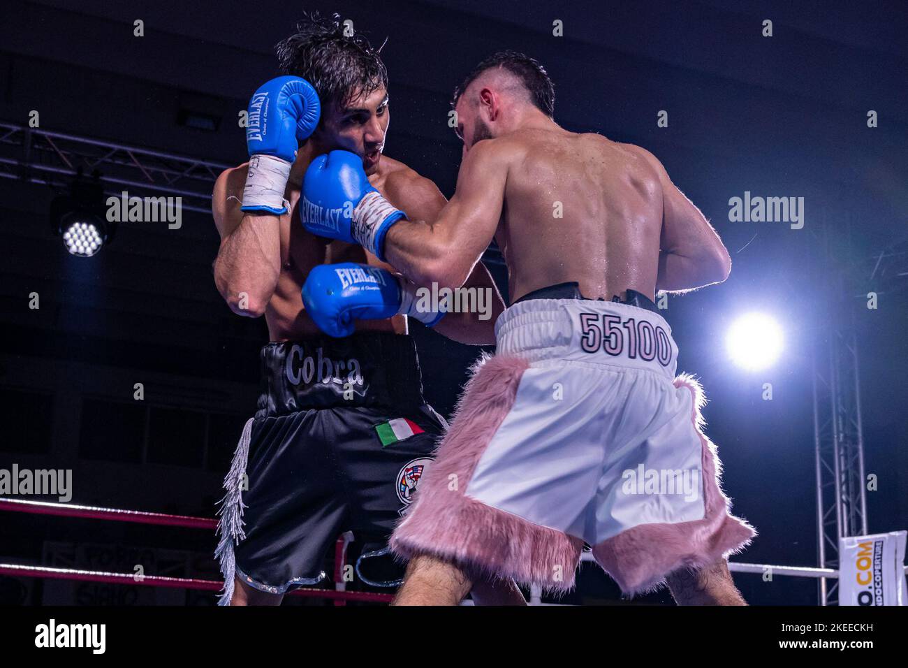 Daniel Spada vs Marvin Demollari during boxing match valid for the ...