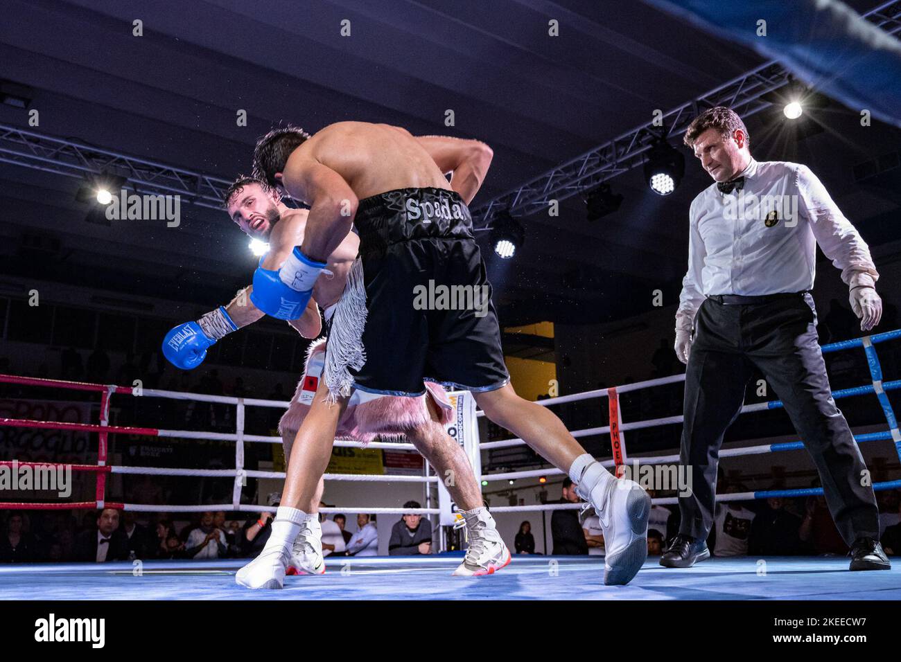 Daniel Spada vs Marvin Demollari during boxing match valid for the ...