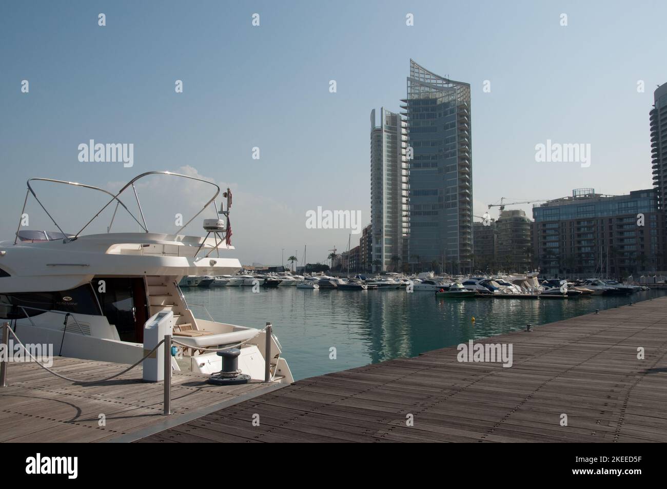 Marina, Beirut, Lebanon, Middle East. Boats and yachts in harbour ...