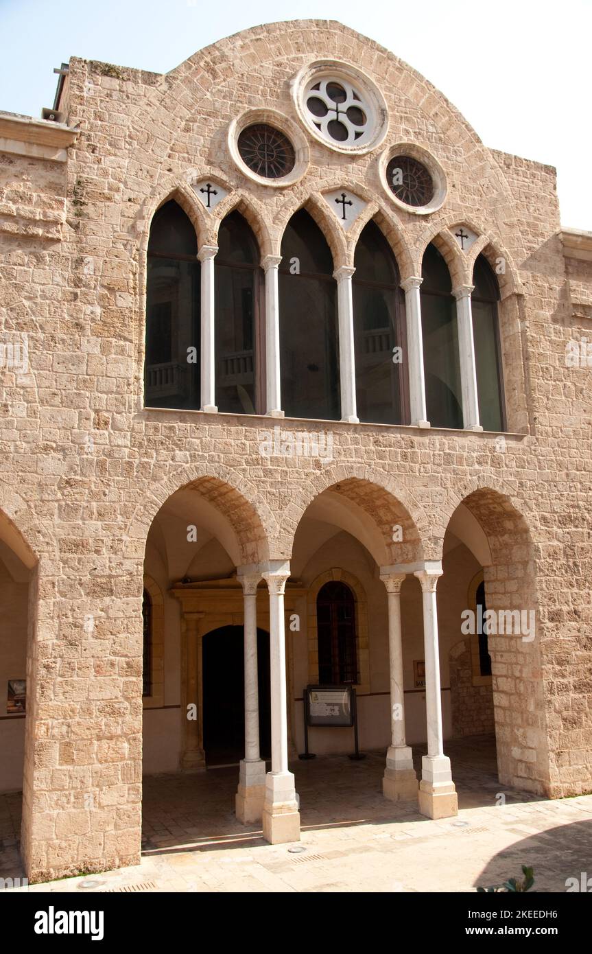 Facade of St George Orthodox Cathedral, Beirut, Lebanon, Middle East ...
