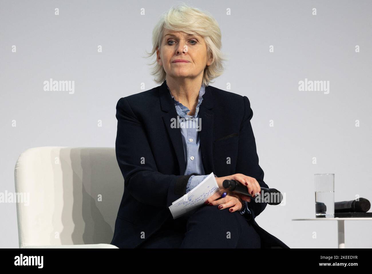 French Minister Delegate for Gender Equality, Diversity and Equal Opportunities Isabelle Rome ...