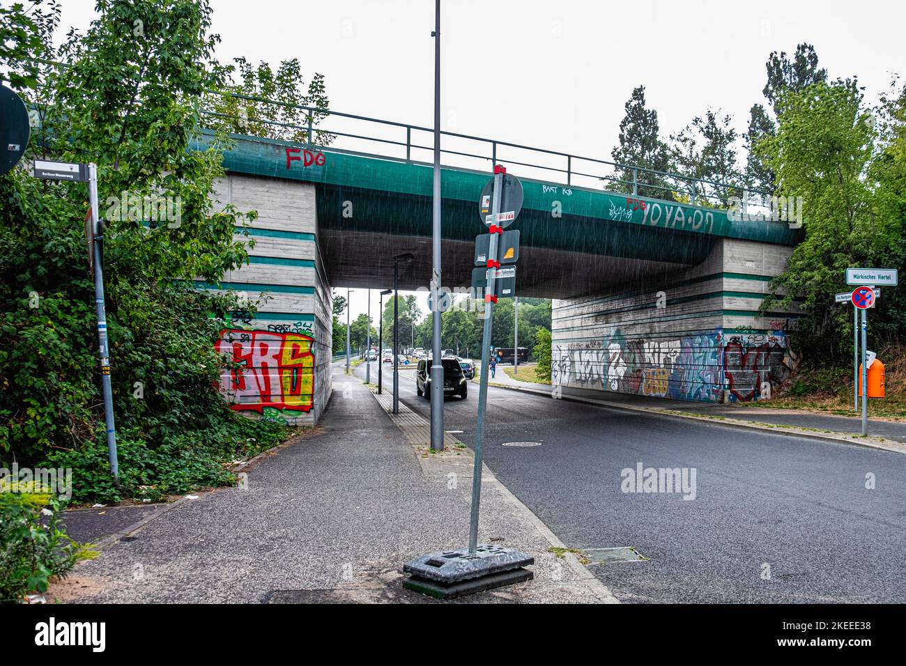 Berliner Mauerweg Sign on Route of Former Berlin Wall,Heinz Brandt ...