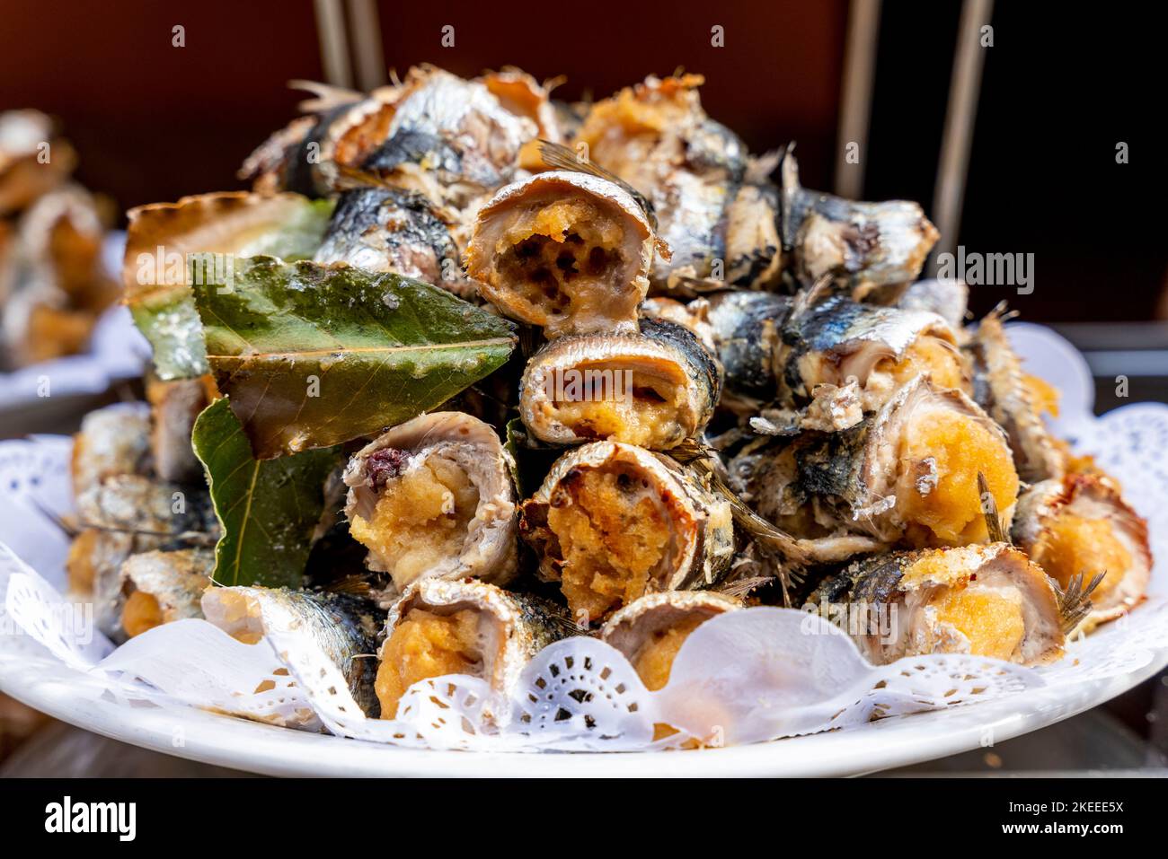 Typical Cooked Fish Items For Sale At The Capo Market (Mercado del Capo ...