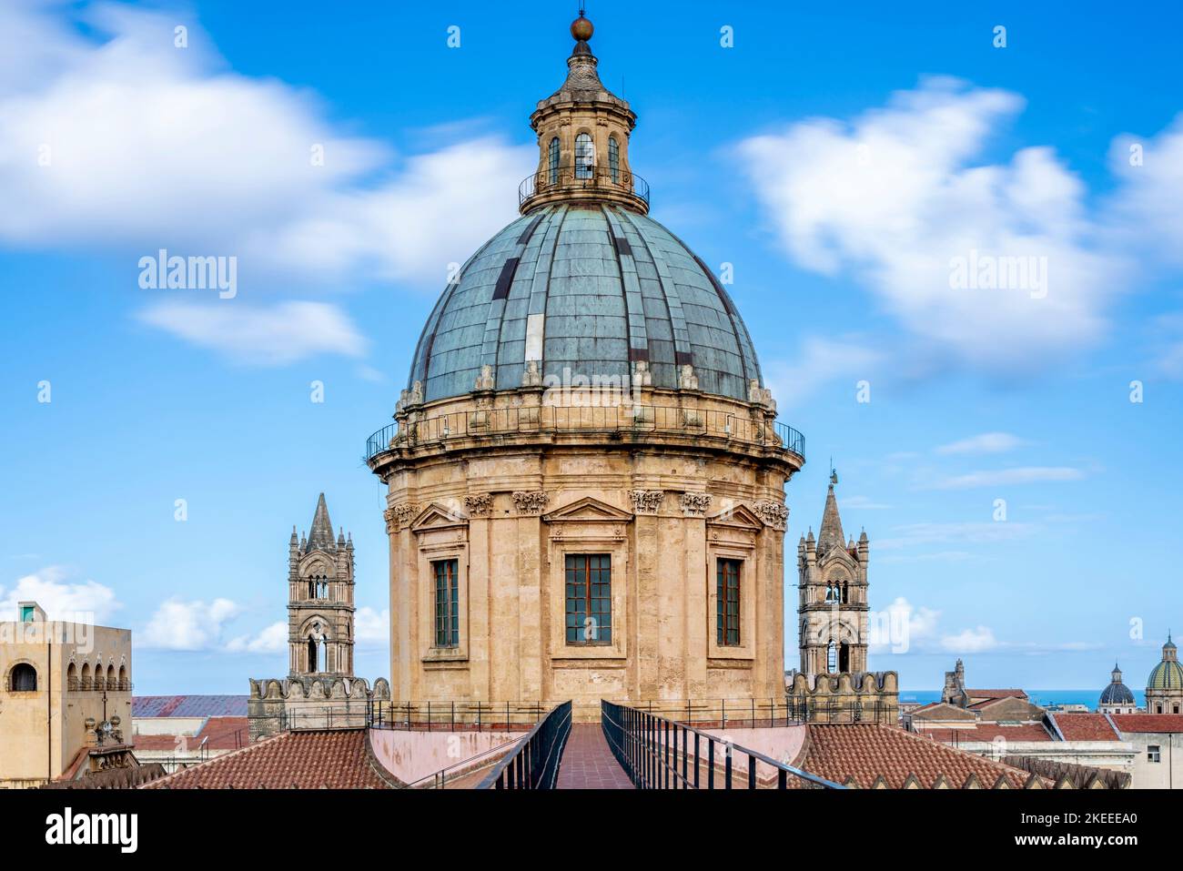 Palermo cathedral roof dome hi-res stock photography and images - Alamy