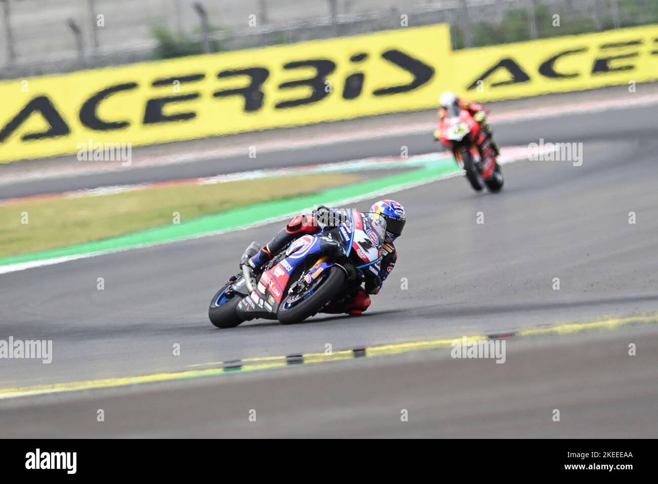 Mandalika. 12th Nov, 2022. Toprak Razgatlioglu (Front) of Pata Yamaha ...