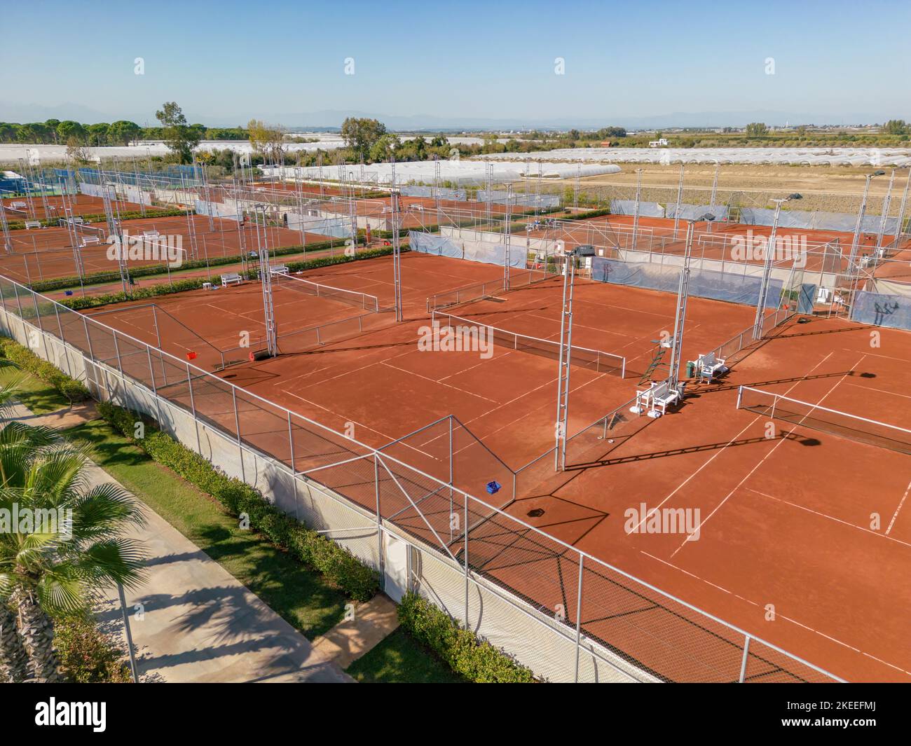 Aerial view on padel court hi-res stock photography and images - Alamy