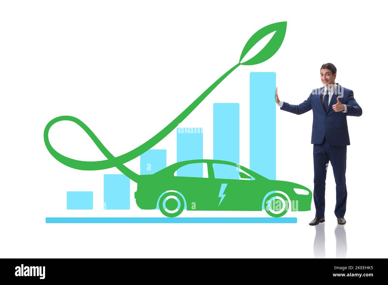 Growth of the electric car usage concept Stock Photo - Alamy