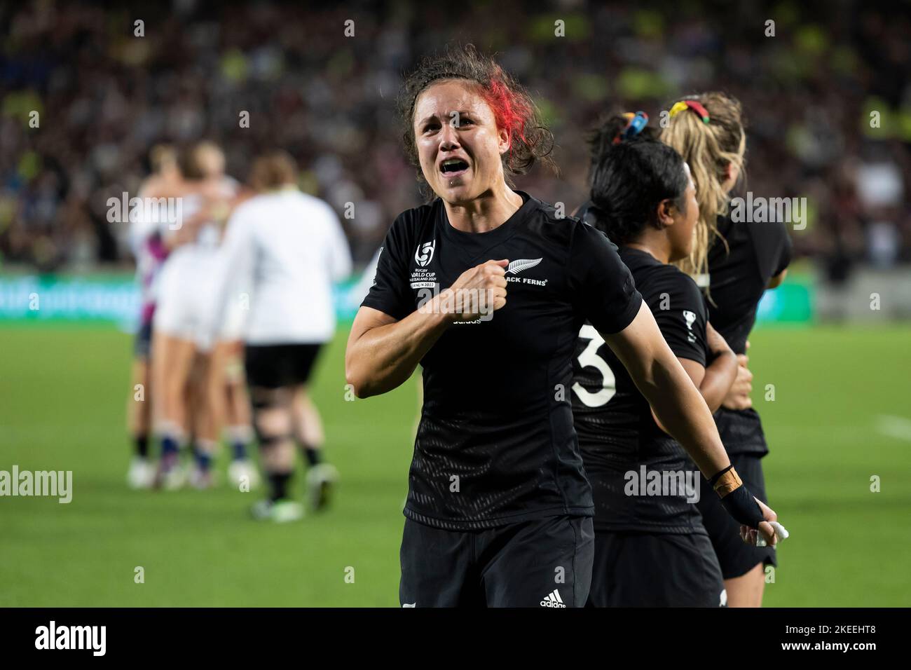 New Zealand's Ruby Tui celebrates victory over England following the ...