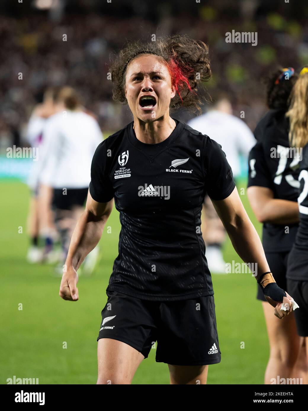 New Zealand's Ruby Tui celebrates victory over England following the ...