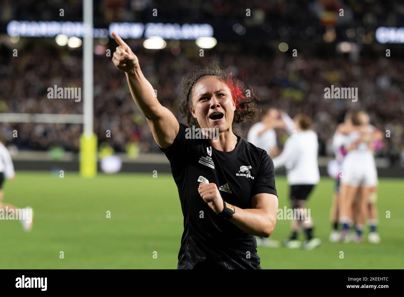 New Zealand's Ruby Tui celebrates victory over England following the ...