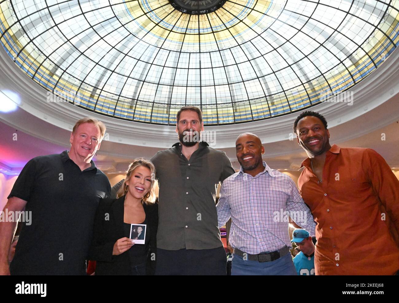 Munich, Germany. 12th Nov, 2022. NFL Commissioner Roger Goodell (l-r ...