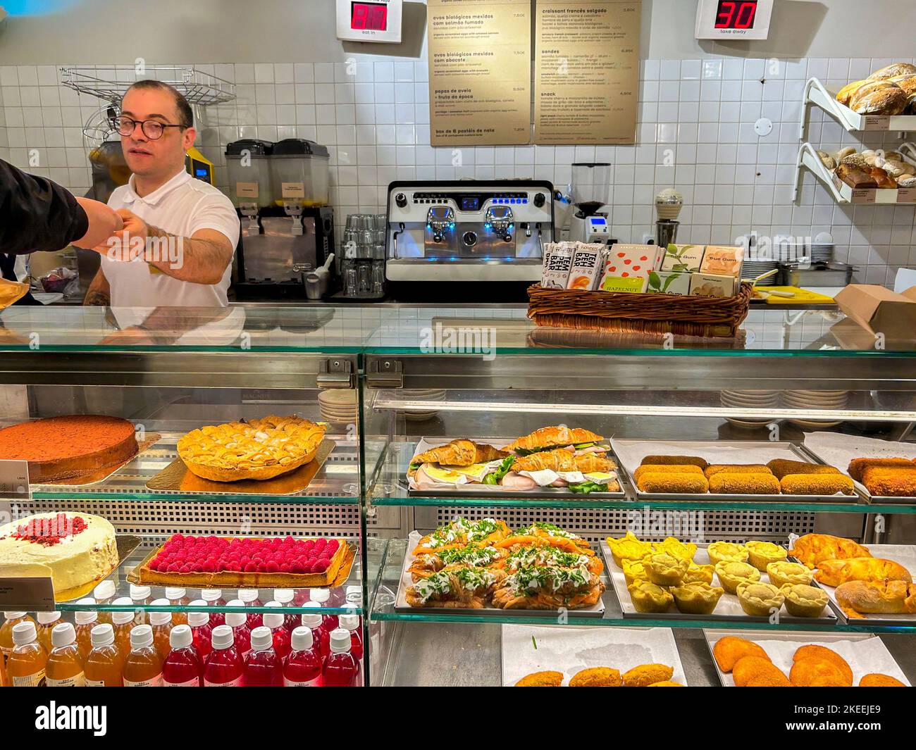 Lisbon, Portugal, Inside Portuguese Bakery Shop, "A Padaria Portuguesa ...