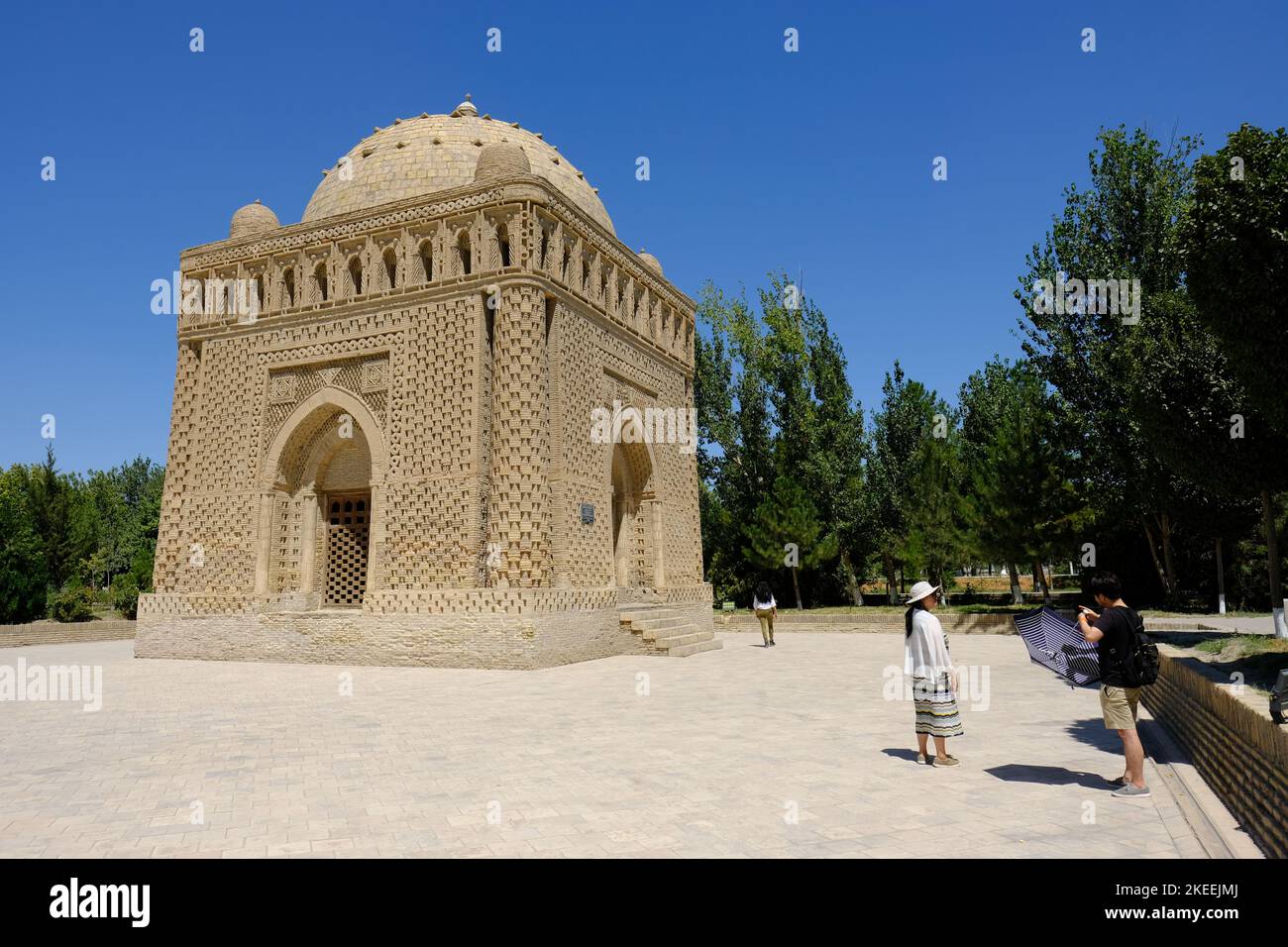 Bukhara Uzbekistan the ancient Ismail Samani Mausoleum seen in August ...