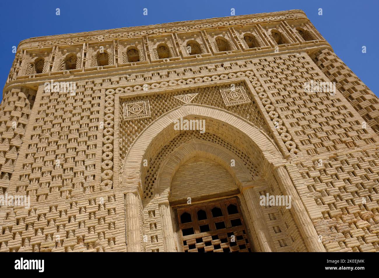 Bukhara Uzbekistan the ancient Ismail Samani Mausoleum seen in August ...