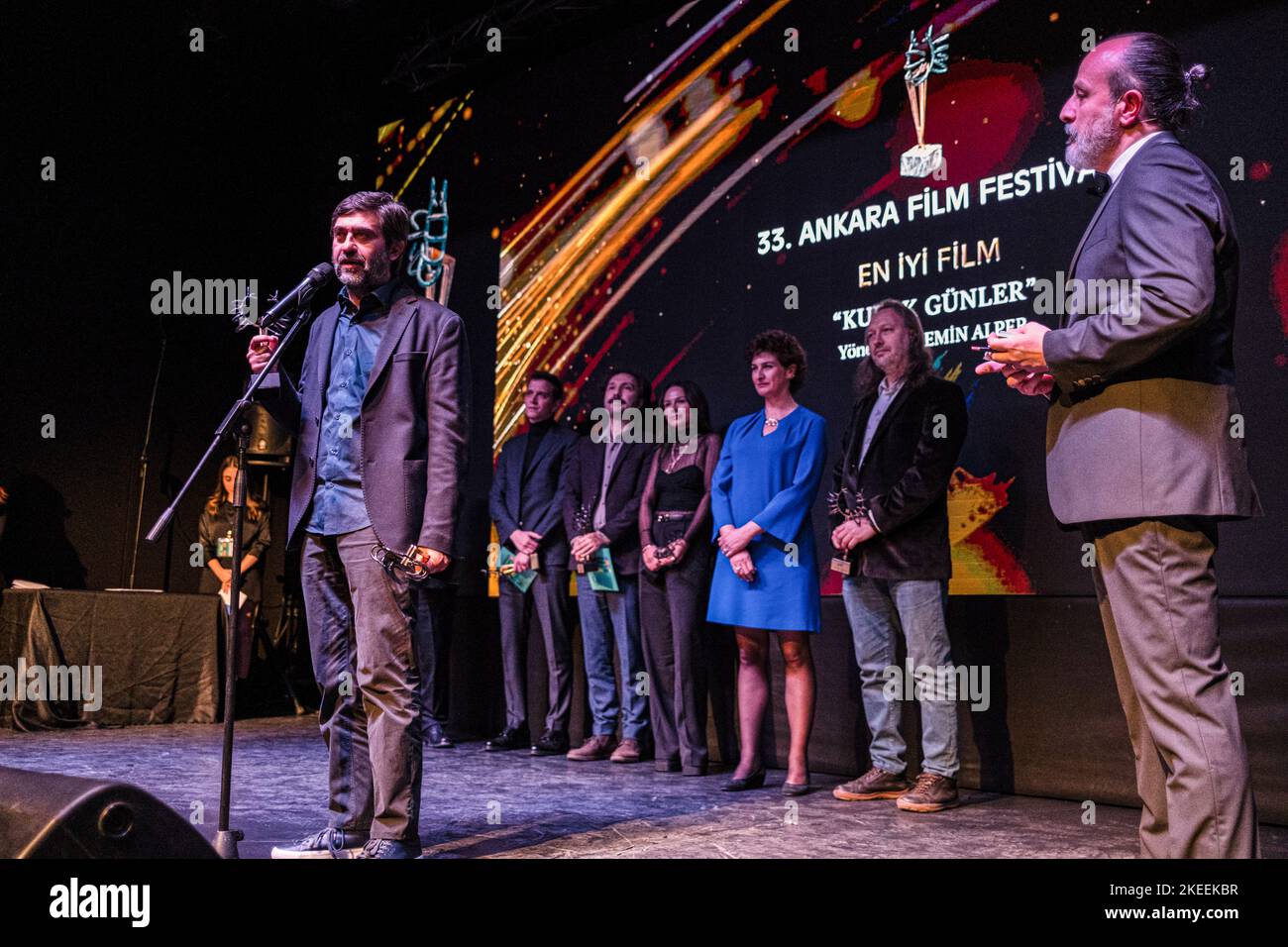 Emin Alper, who won the best film award with “Burning Days", said, "We ...