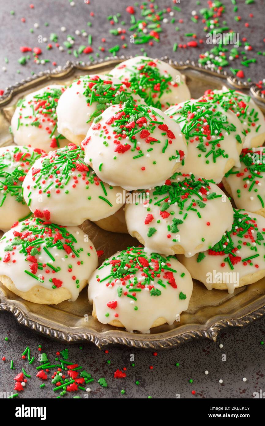 Italian sprinkle cookies are delicious, soft cookies dunked into a ...