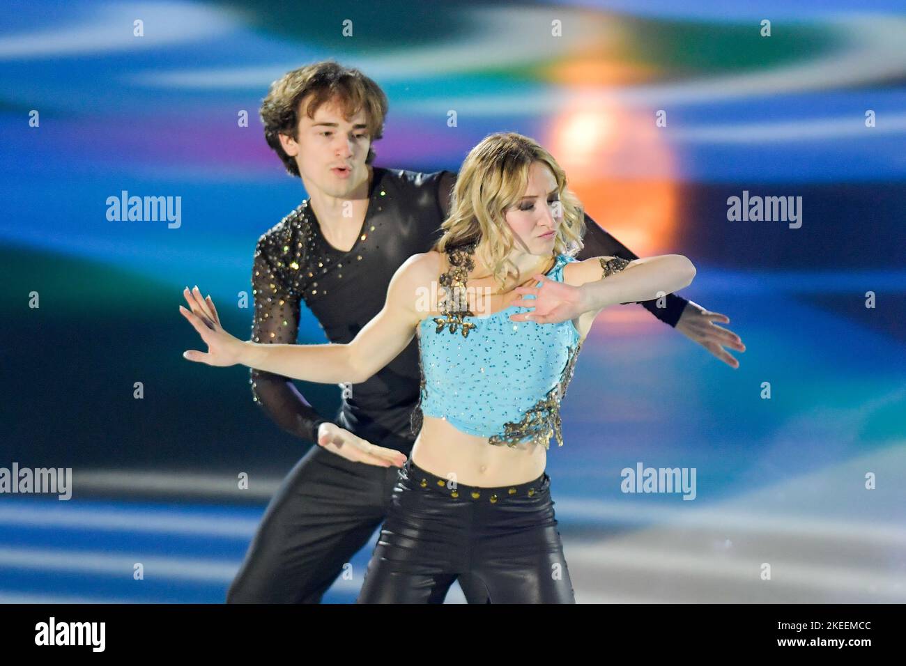 Eva Pate & Logan Bye (USA), during the Exhibition Gala, at the ISU ...