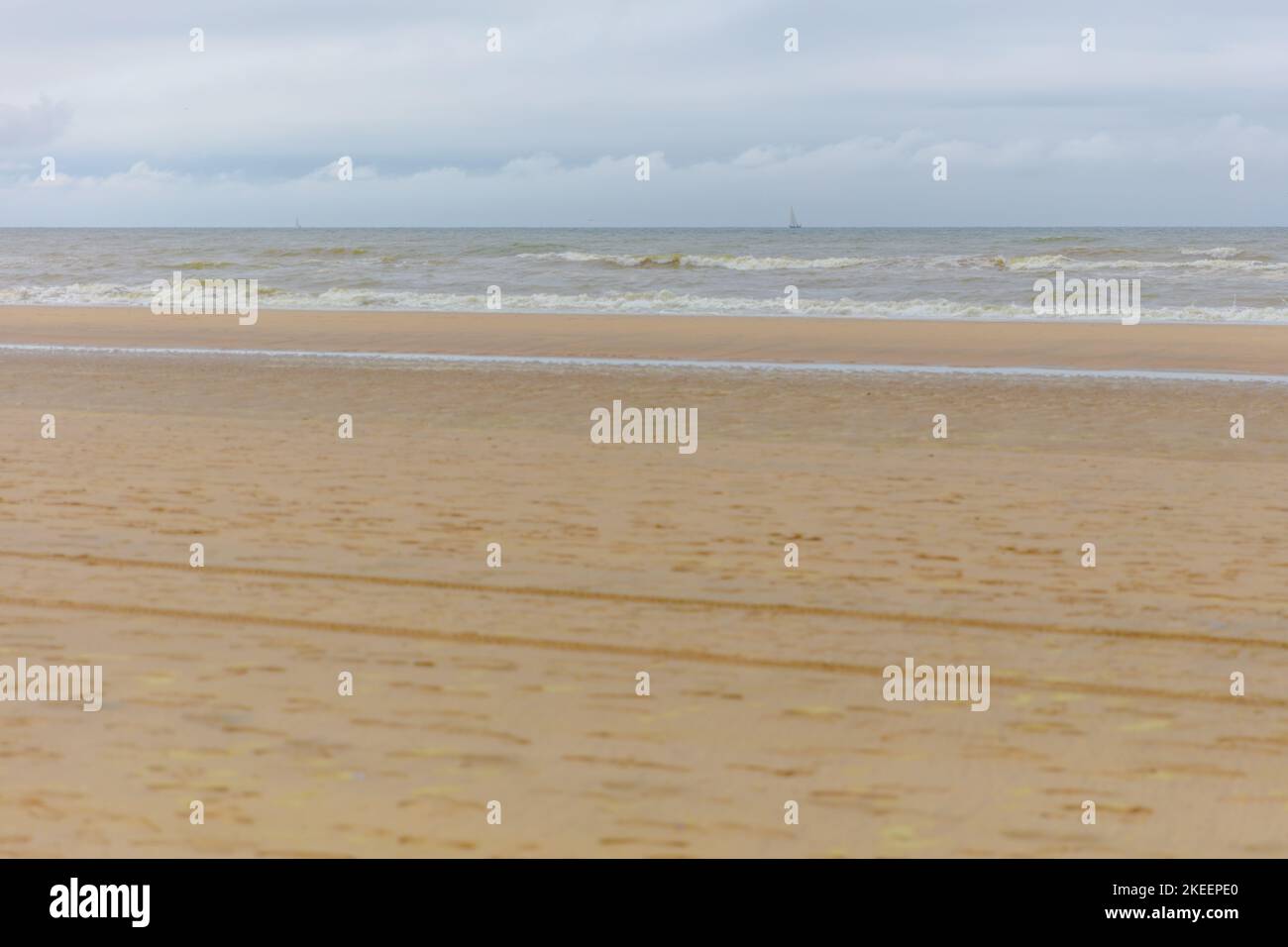seascape with soft sand beach, calmness, tranquil relaxing sunlight ...