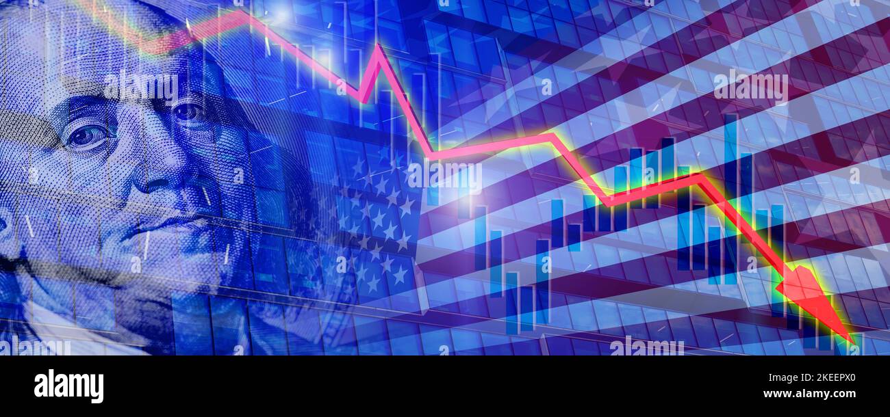 American stock market falling concept Stock Photo - Alamy