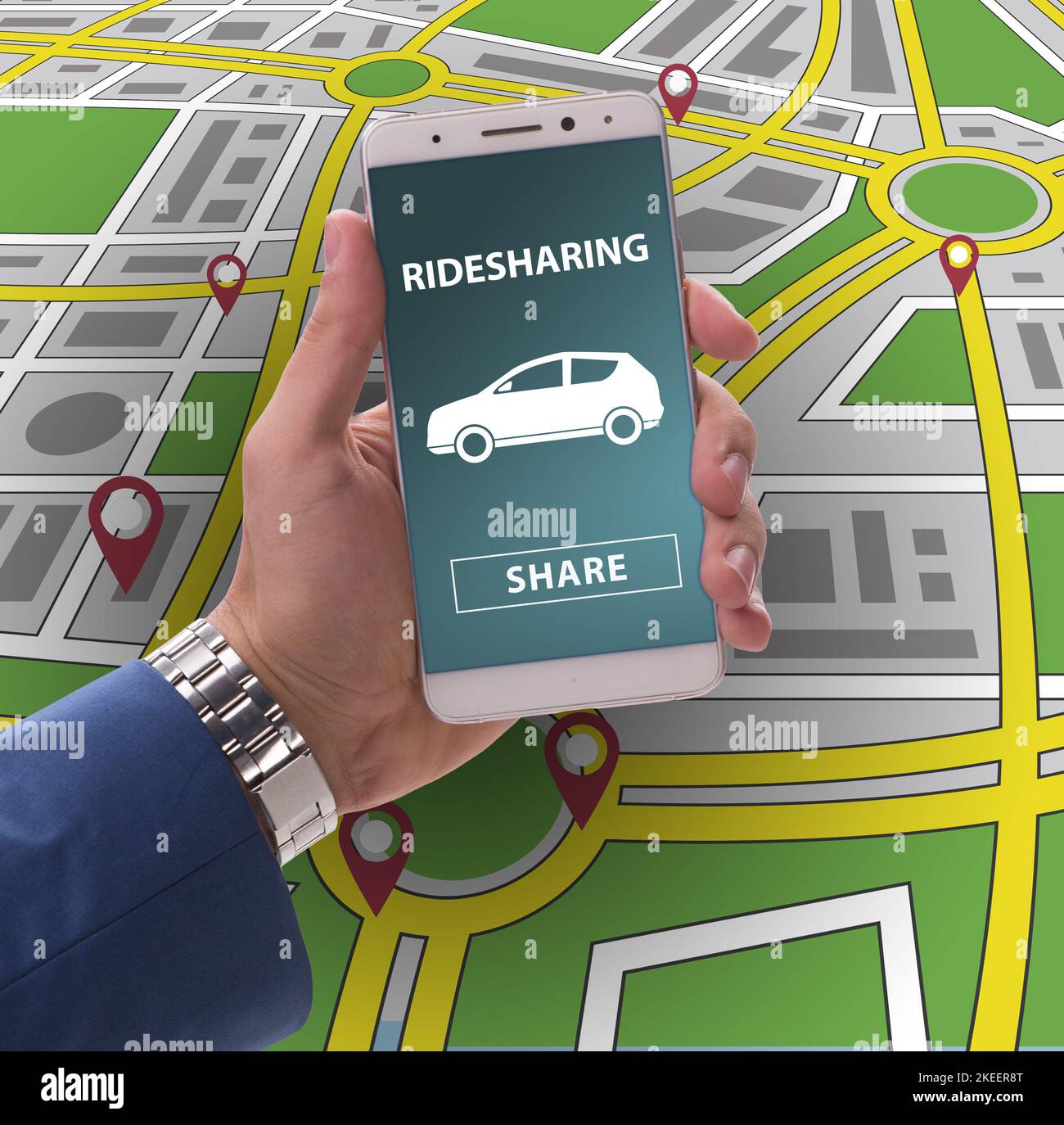 The concept of car ordering online Stock Photo - Alamy