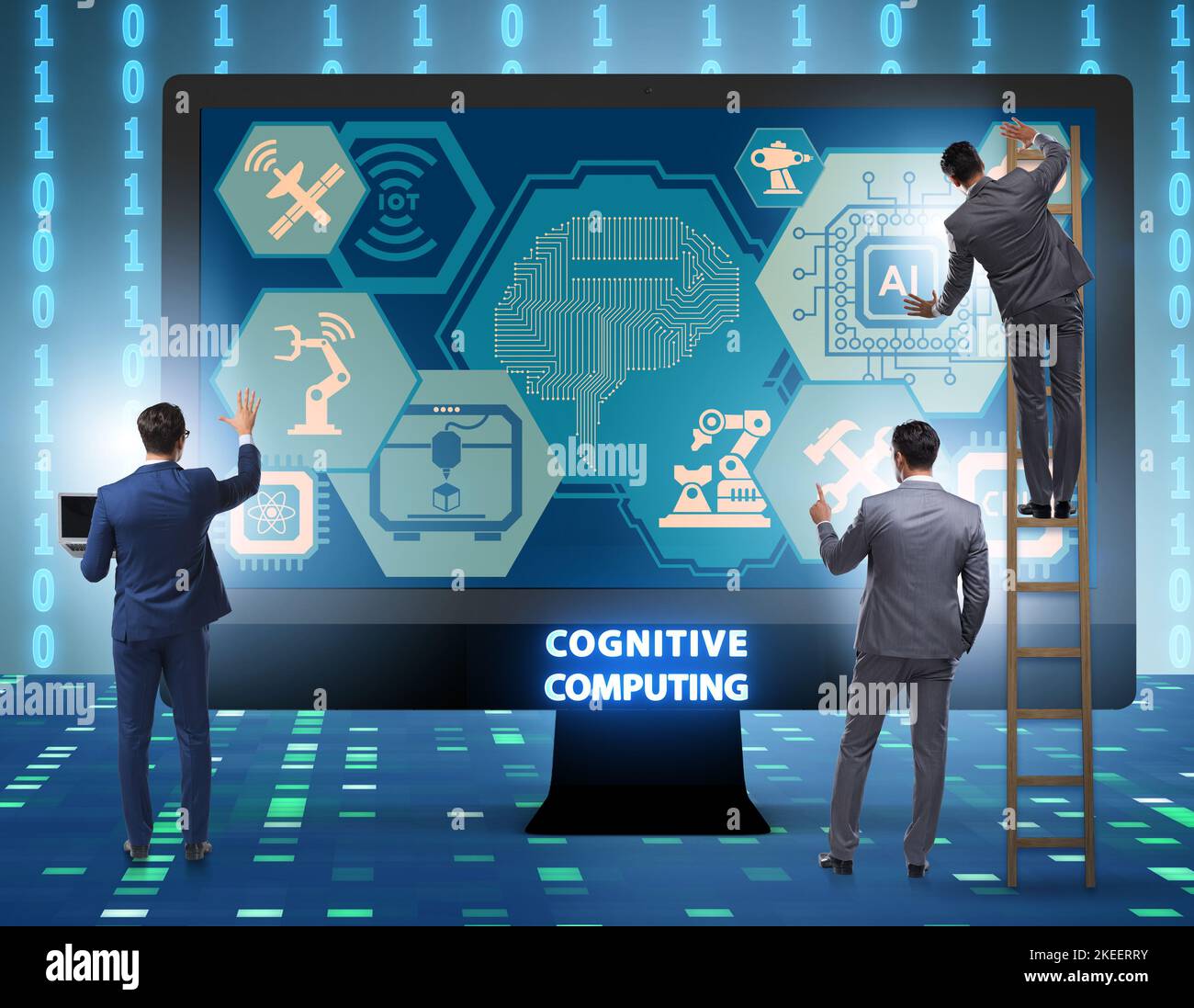 The cognitive computing concept as modern technology Stock Photo - Alamy