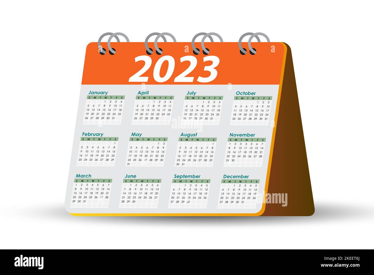 Calendar 2023 in time Cut Out Stock Images & Pictures - Alamy