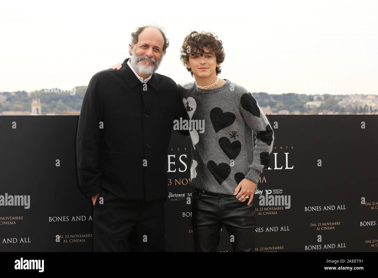 Rome, Italy. 12th Nov, 2022. Rome, hotel De la Ville, photocall film "Bones and all". Pictured ...