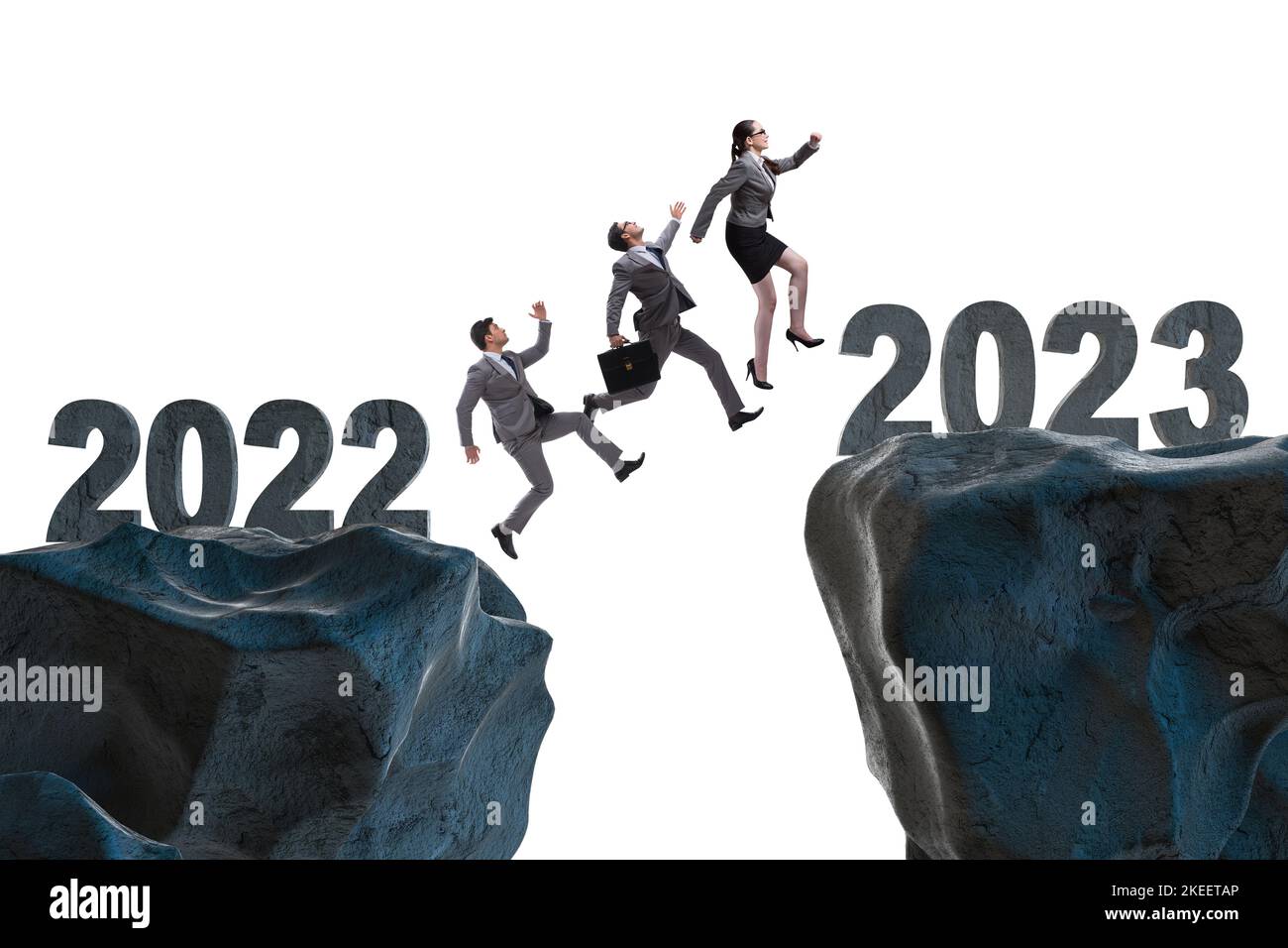 Concept of moving from 2022 to the 2023 Stock Photo - Alamy