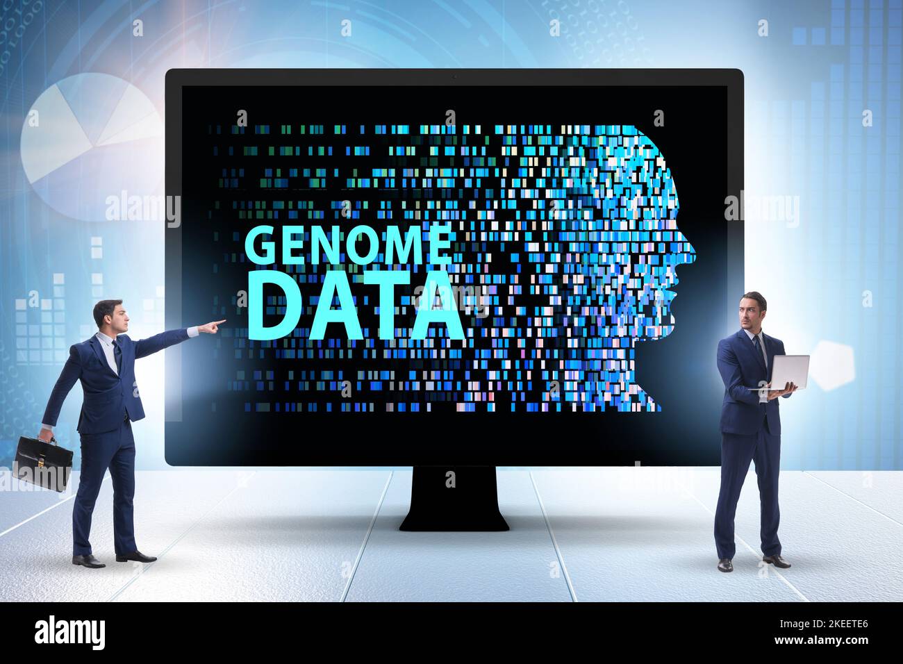 Dna map and scientist hi-res stock photography and images - Alamy