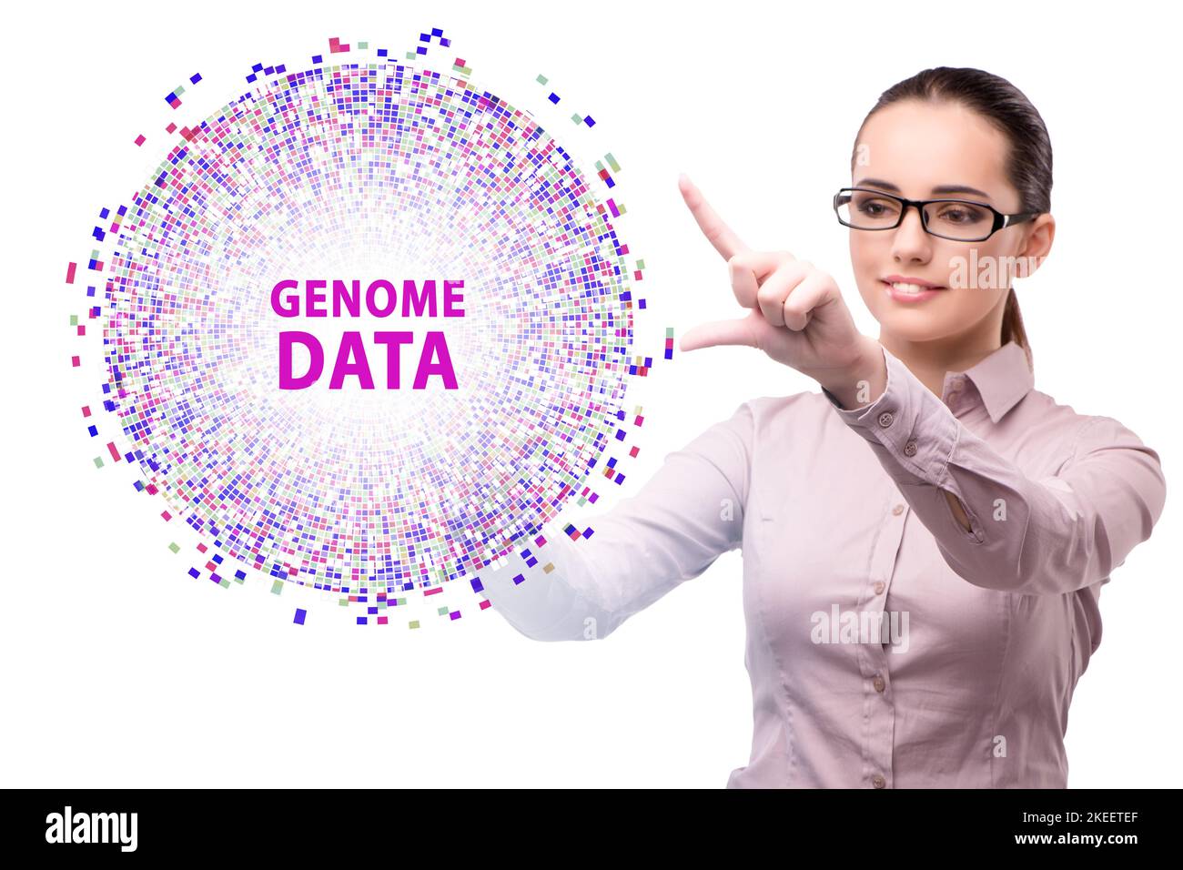 Genomic data visualization dna genome sequence hi-res stock photography and images - Alamy
